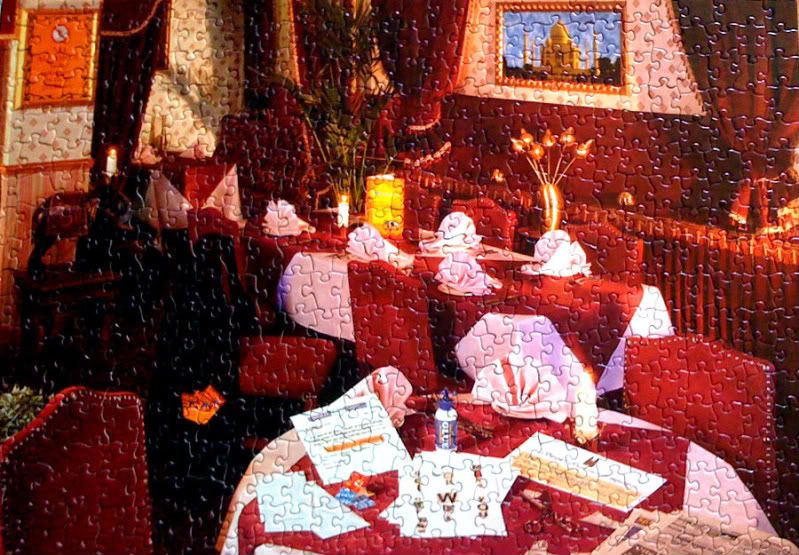 The "after" picture of the crime scene photos on the detective's desk