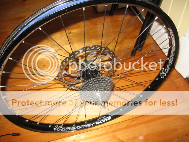 Rear DH wheel. Da Bomb race rim laced to 10mm hub - Sold. | Rotorburn