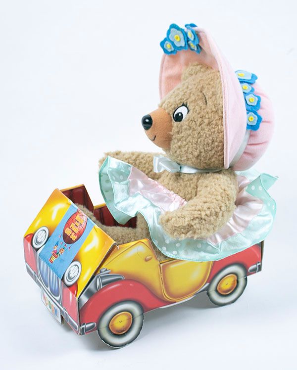 NODDY IN TOYLAND TESSIE BEAR TEDDY ENID BLYTON PLUSH STUFFED ANIMAL TOY ...