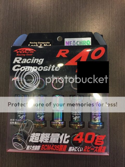 FS: Project Kics R40 Neochrome with Locking Lug Nuts