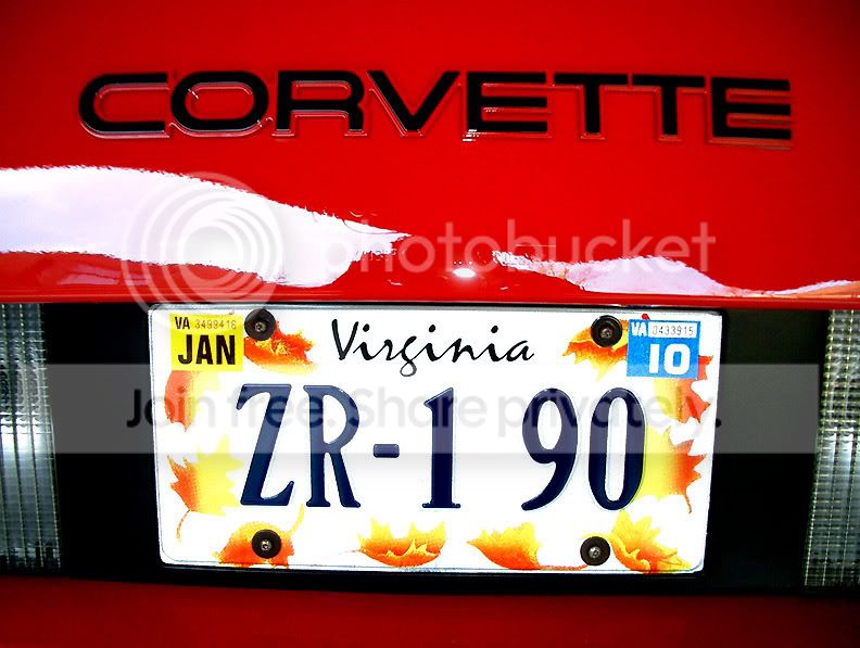 Vanity Plate List - For Those That Are In The Zr1 Section - Page 14 ...