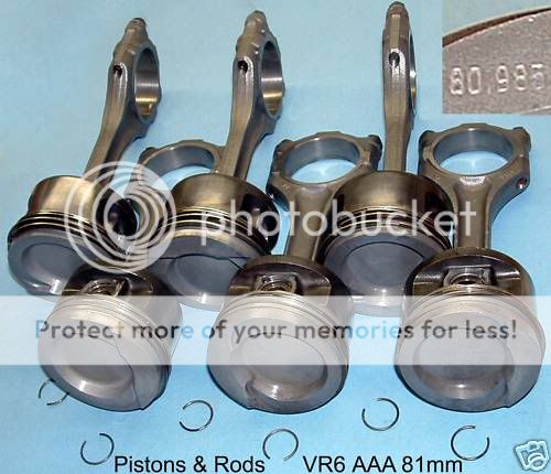 12v VR6 Pistons and Rods | VW Vortex - Volkswagen Forum