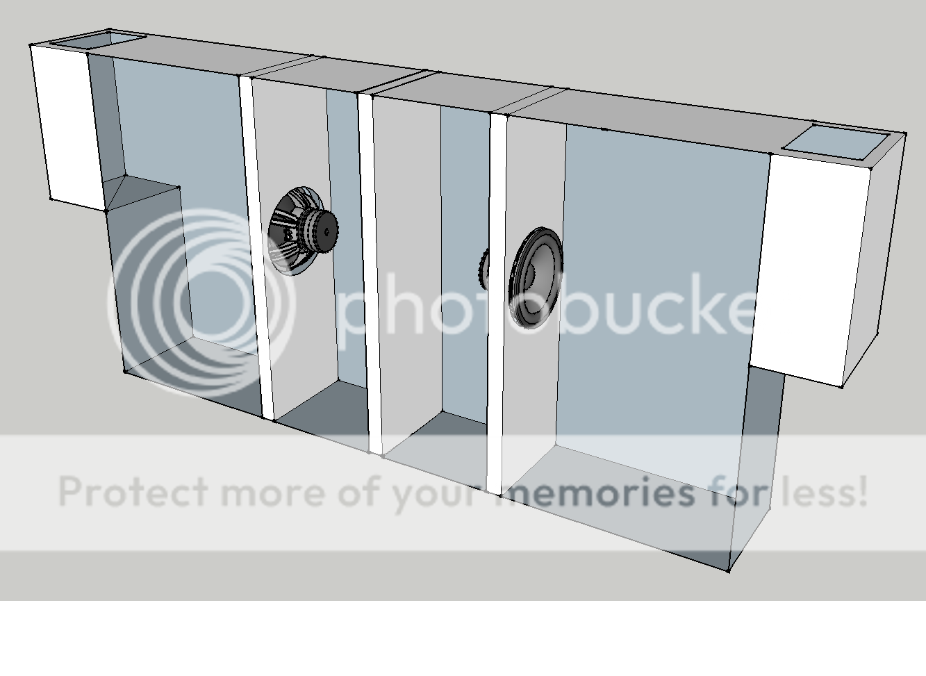 Bandpass box ported into the cabin