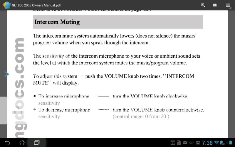 What is the Intercom Mute? | GL1800Riders Forums