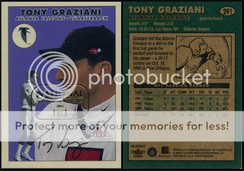 Collecting an Unknown Player - My Tony Graziani PC | Sports Card Club